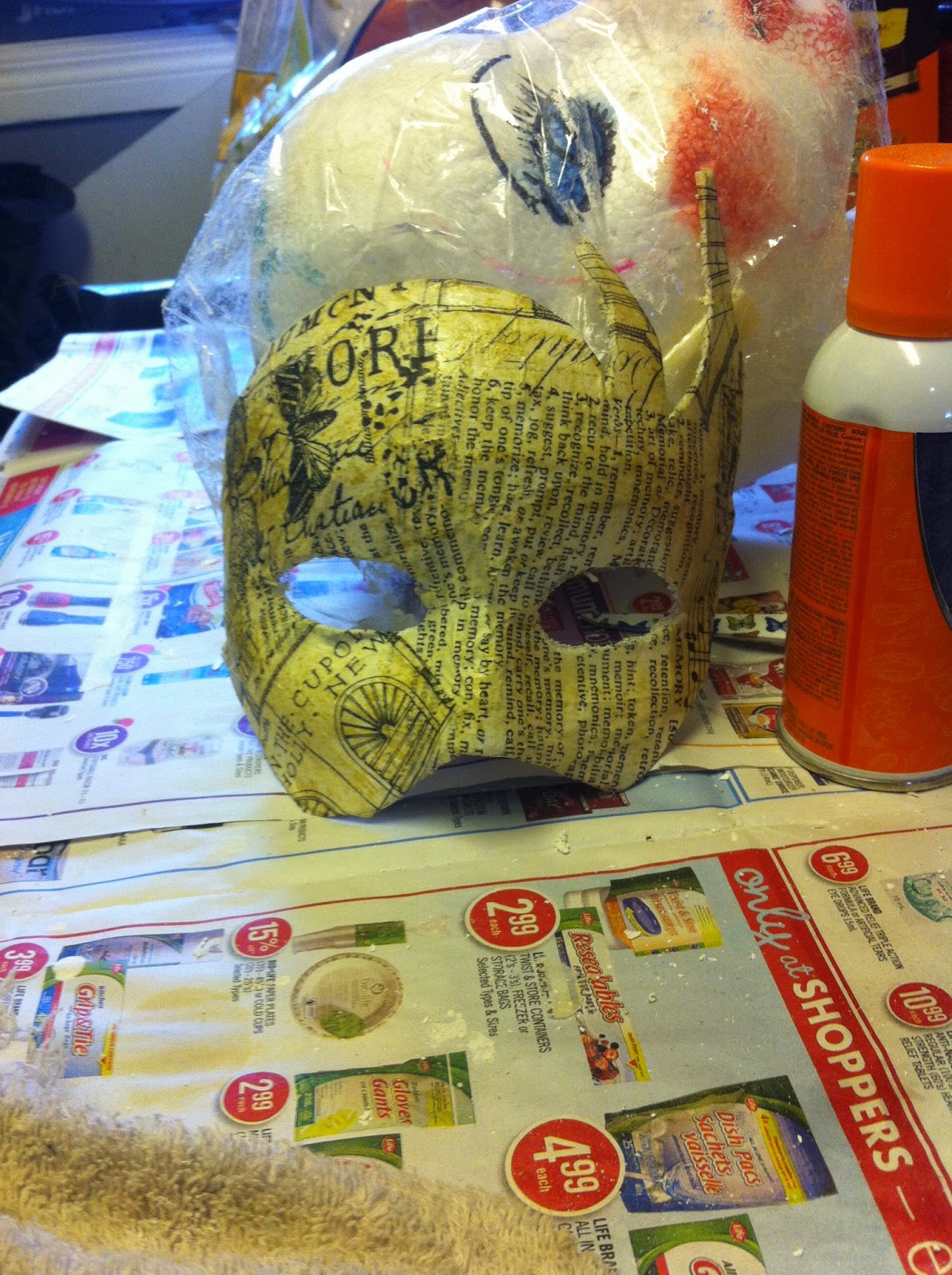 Shaggy Creations : My vintage masquerade mask