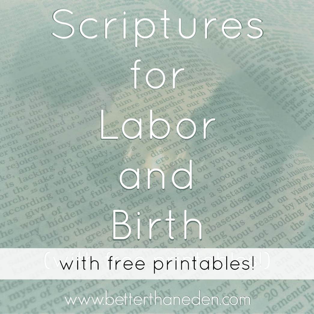 Scriptures for Labor and Birth - Mary Haseltine