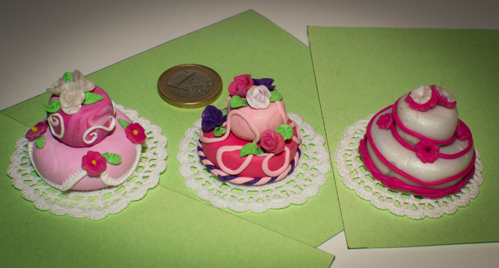 FATTAPPOSTA: Mini wedding cake fimo