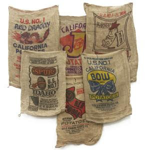 Life of a Vintage Lover: Potato Sack Decor