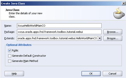 Sushant's Java Based Technology Blog: 16. Controller Extension in OAF