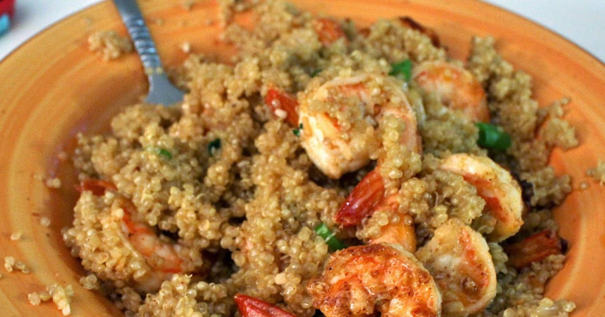 love, elizabethany: my dinner: chili-garlic shrimp and quinoa