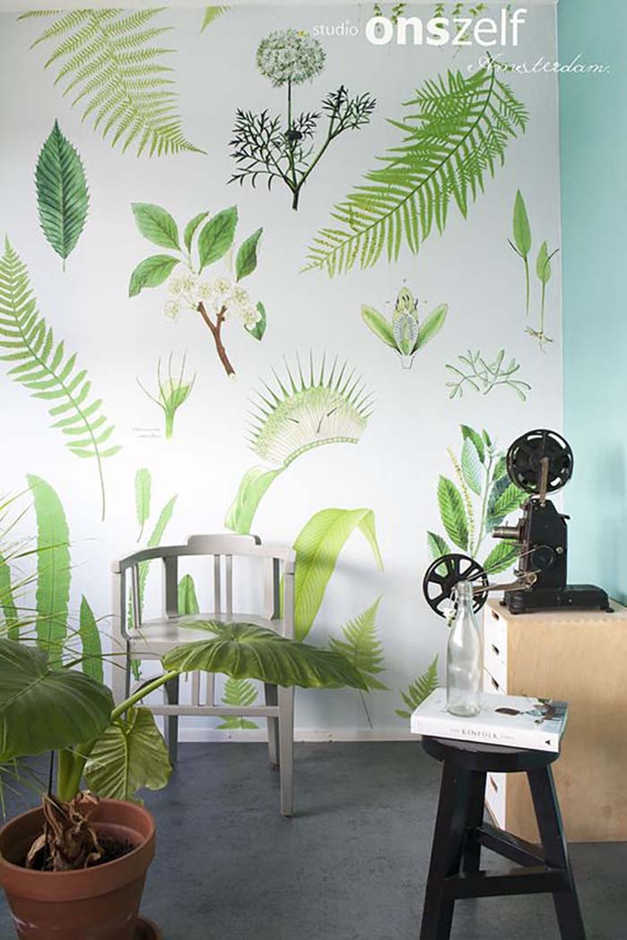 Keltainen talo rannalla: Rustiikkia, värejä ja tapetteja