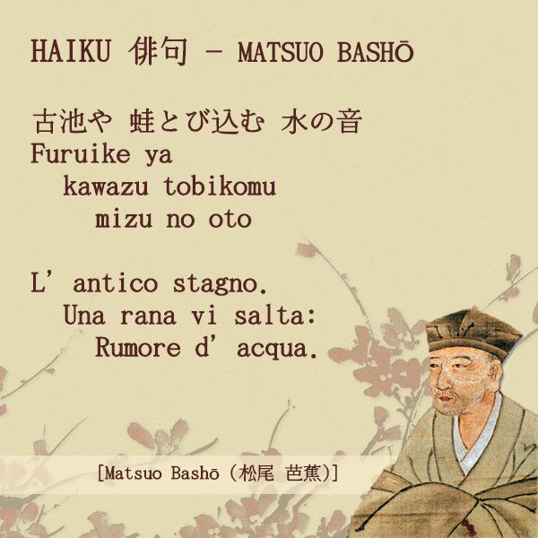 Un'idea di vita.: La rana di Matsuo Basho