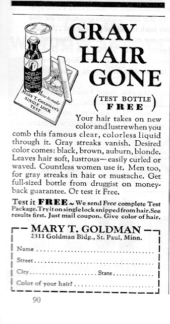 The Paper Collector: Hair coloring ads, 1936