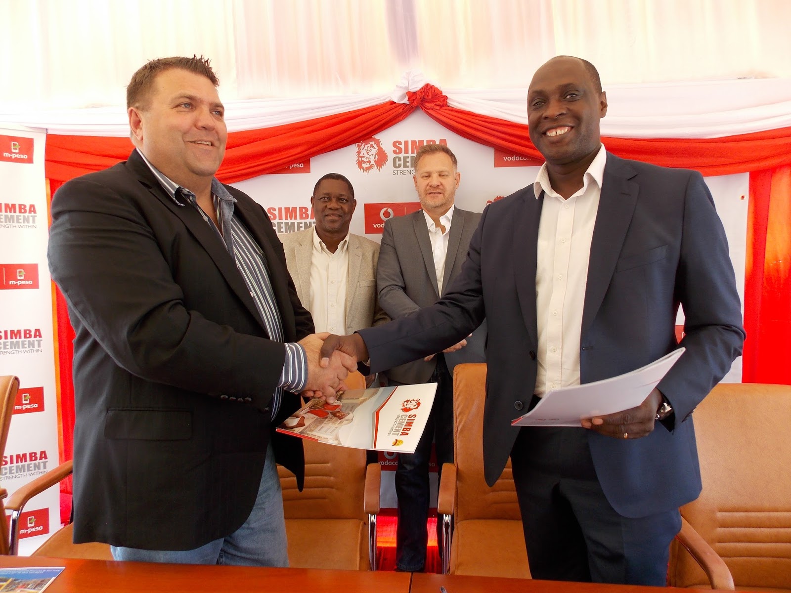 WATEJA WA SIMBA CEMENT KUNUNUA KUNUNUA SARUJI KWA M PESA - TANGA RAHA BLOG