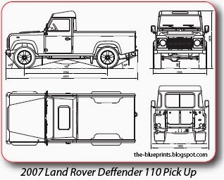 Vector Blueprints - Cars, Trucks, Busses and others: Land Rover ...
