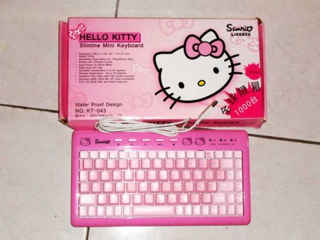 ELEKTRO-INDONESIA: KEYBOARD KOMPUTER PC HELLO KITTY