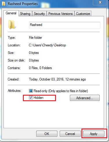 How to Hide files on Your Computer - mangara
