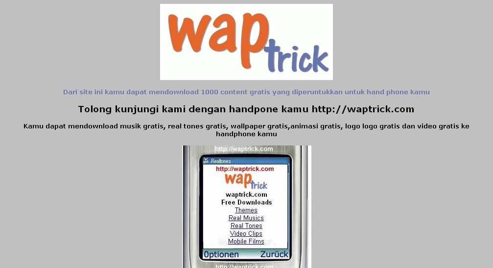 REMIESTAZ CHEAT: Cara Download Di Waptrick.com Lewat Komputer