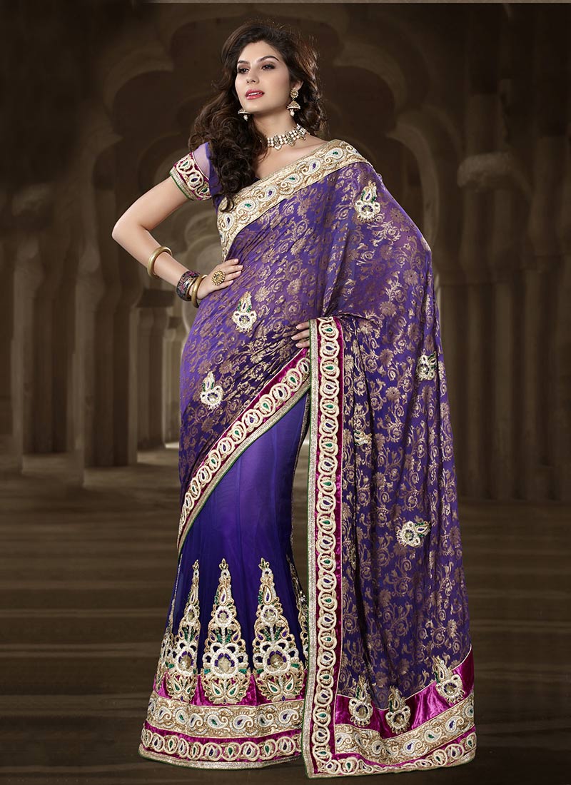Pink and Purple Exclusive Saree Designs - missy lovesx3