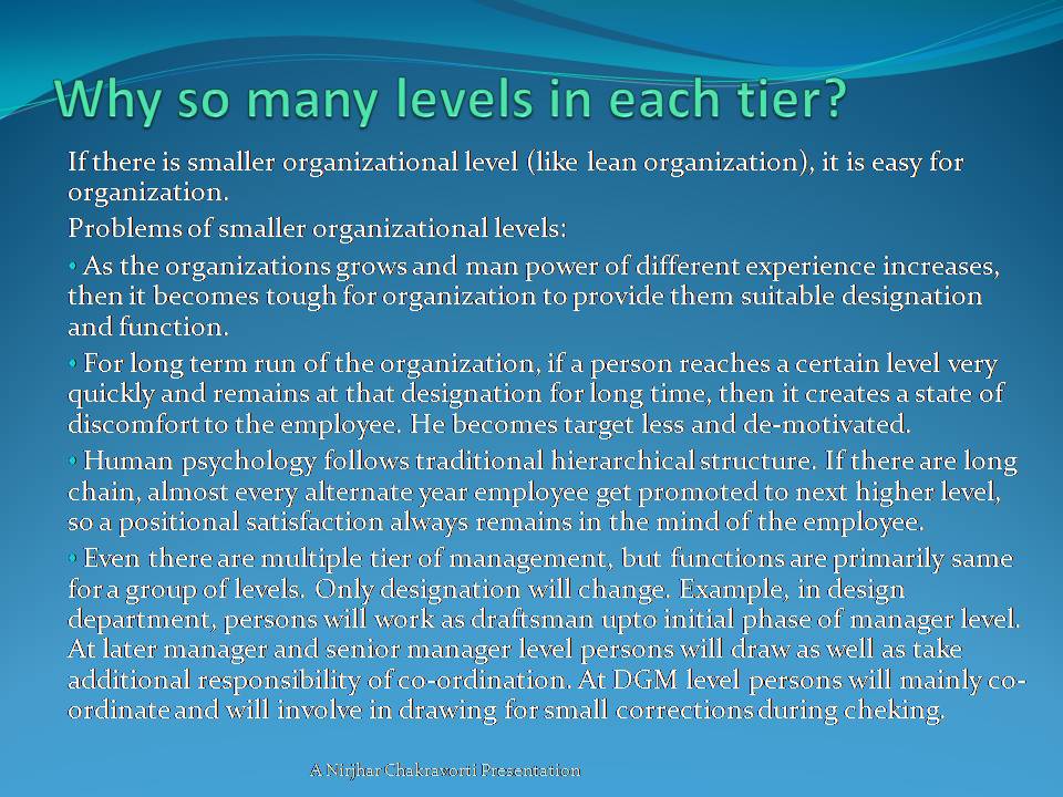 nirjhar: Organization Structure for a Project Based Company ...