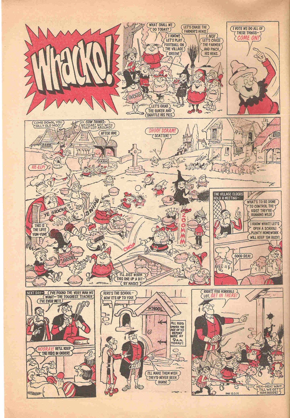 Peter Gray's Comics and Art: 75 years of The Dandy- Whacko!