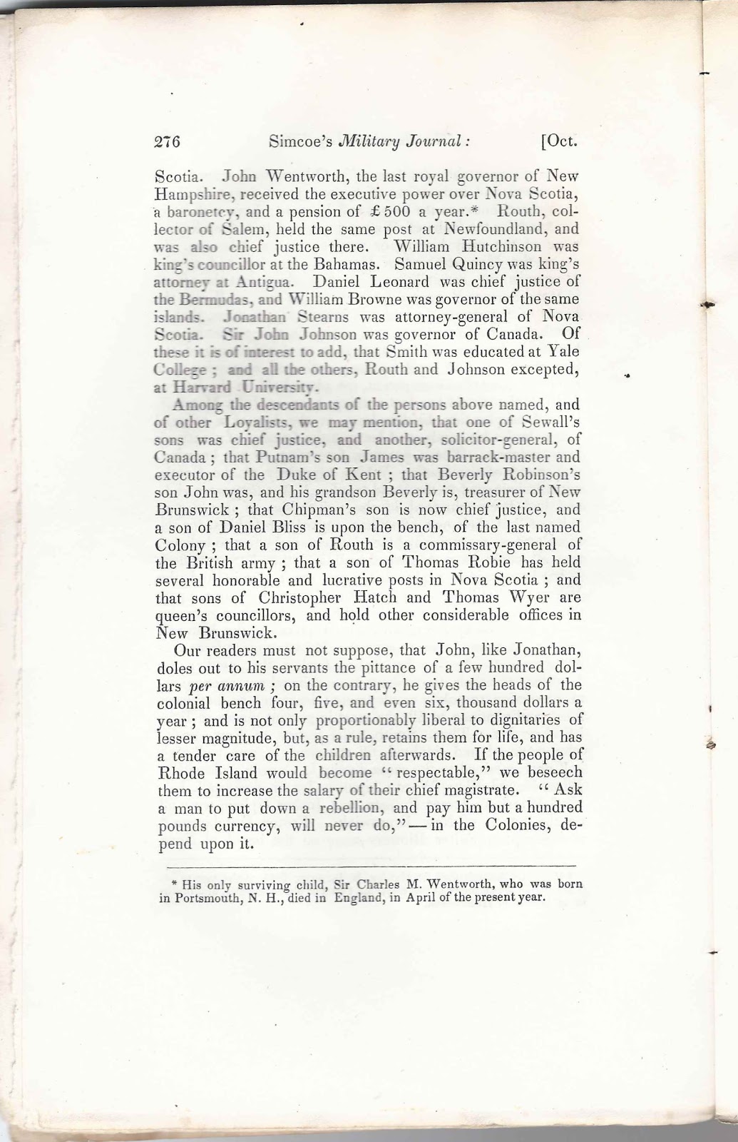 Heirlooms Reunited: 1844 Article about Loyalists in the journal "North ...