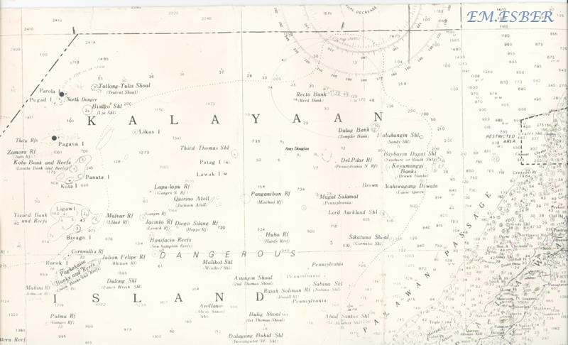 Em Esber Blog 2: Maps / charts of Panatag Shoal, Kalayaan Islands and ...
