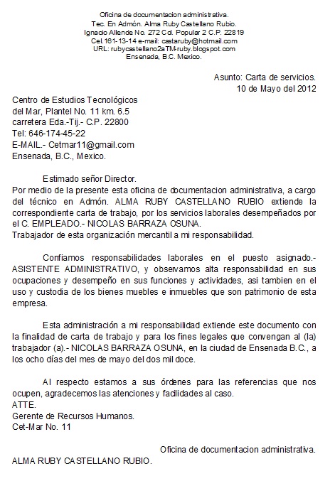 Guia didactica. Documentacion Administrativa: Estructura de la carta ...