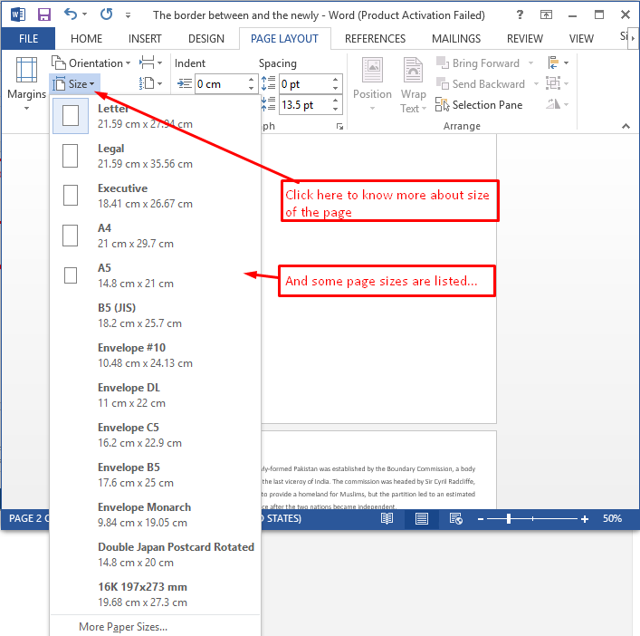 PAGE LAYOUT RIBBON - RAMESH'S BLOG