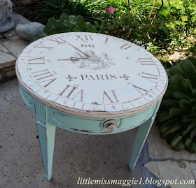 LittleMissMaggie: Clock Face Table