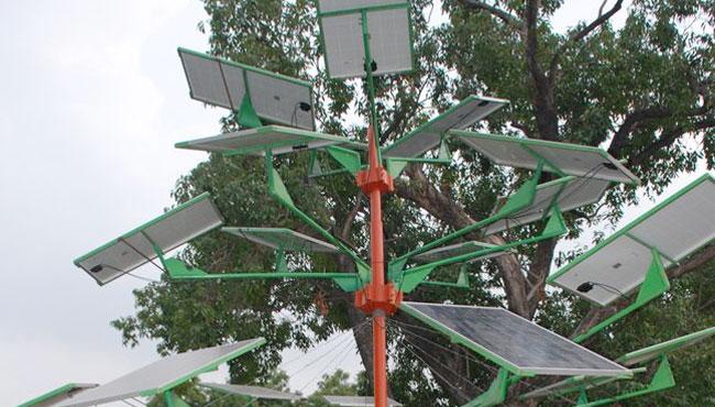 Power Blog: ROTATING SOLAR POWER TREE TO CATCH MAXIMUM SUN