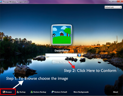 Windows 7-ன் LOGON SCREEN திரையை மாற்ற வேண்டுமா? - நவீன மாற்றம்