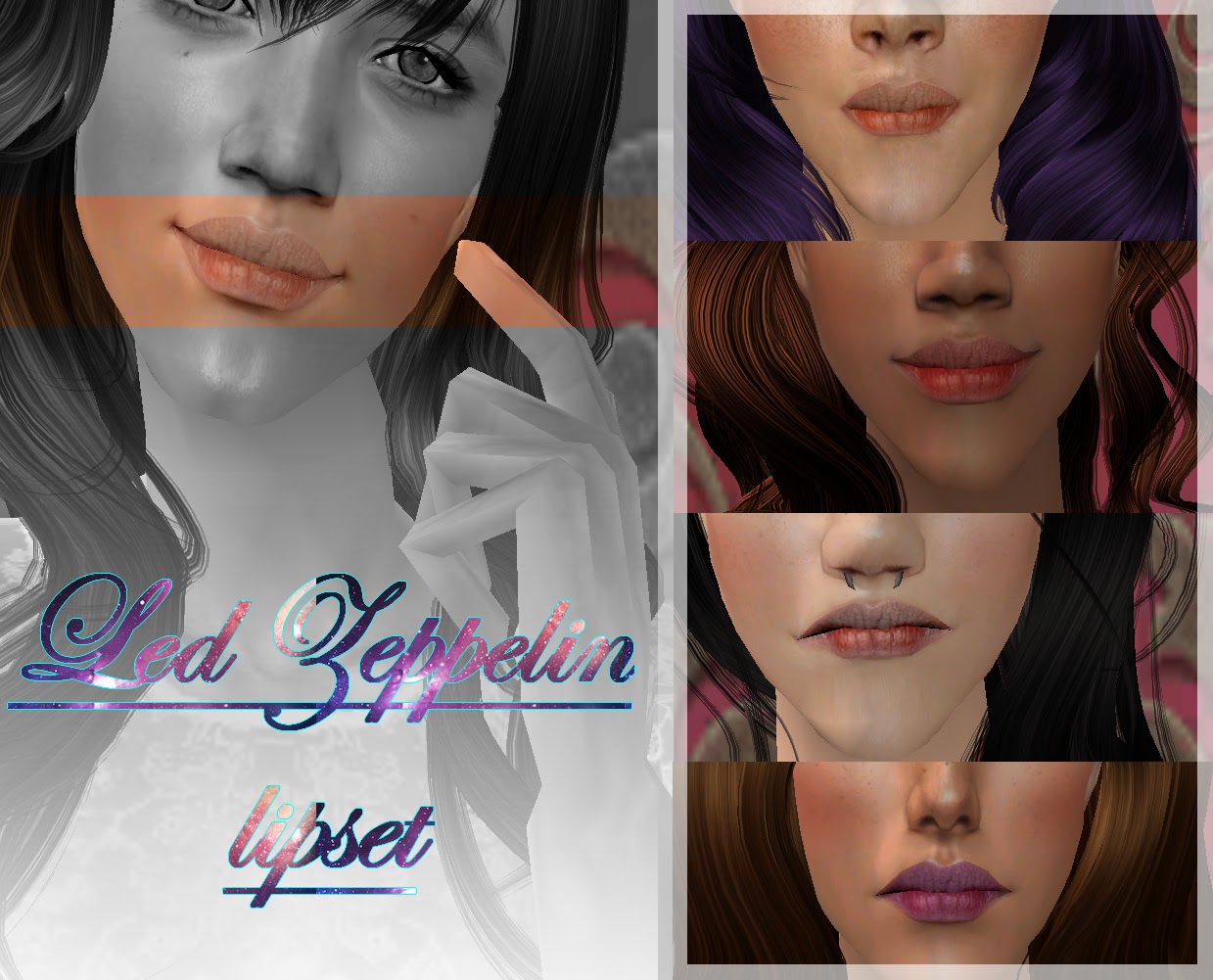 Led Zeppelin Lipset | kotiCOUTURE