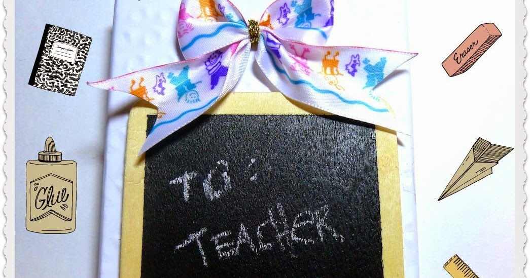 Make it easy crafts: Mini blackboard gift card box for teachers