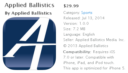 APPLIED BALLISTICS PARA IPHONE – KilerMT