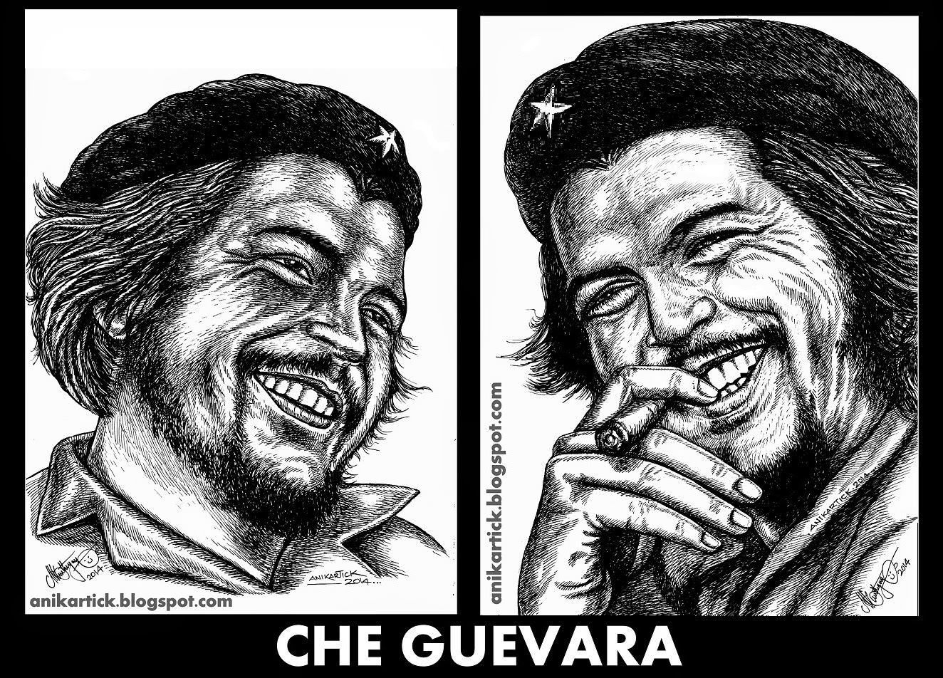 CHENNAI Animation Artist ANIKARTICK SKETCHES: CHE GUEVARA - Ernesto CHE ...