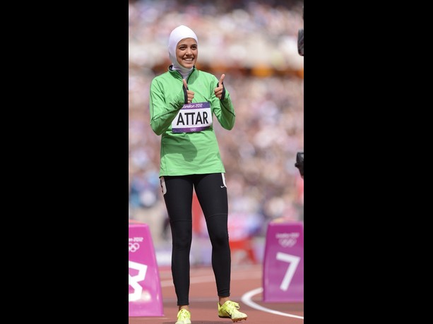 anna maria: Sarah Attar, running for Saudi Arabia