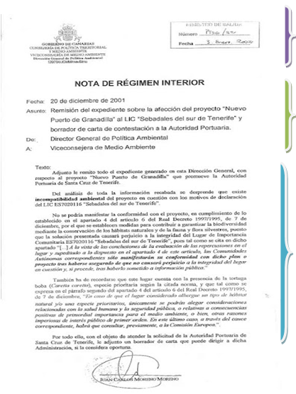 Notas interiores Grial: PARTES DE LAS NOTAS INTERIORES