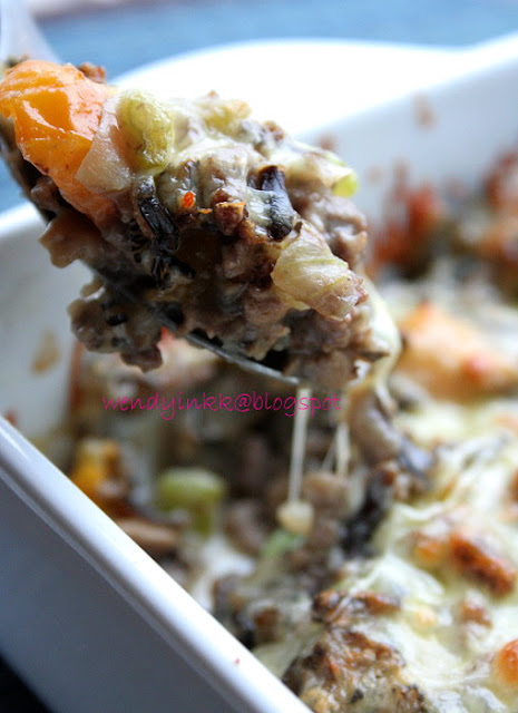 Table for 2.... or more: Cheezy Baked Wild Rice Hotdish - Rice Week # 2