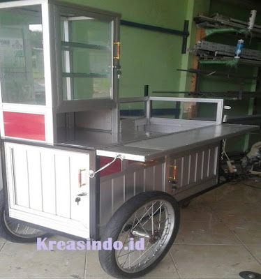 Gerobak Cilok Alumunium pesanan Bpk Abdul Rosyid di Cakung Jakarta Timur