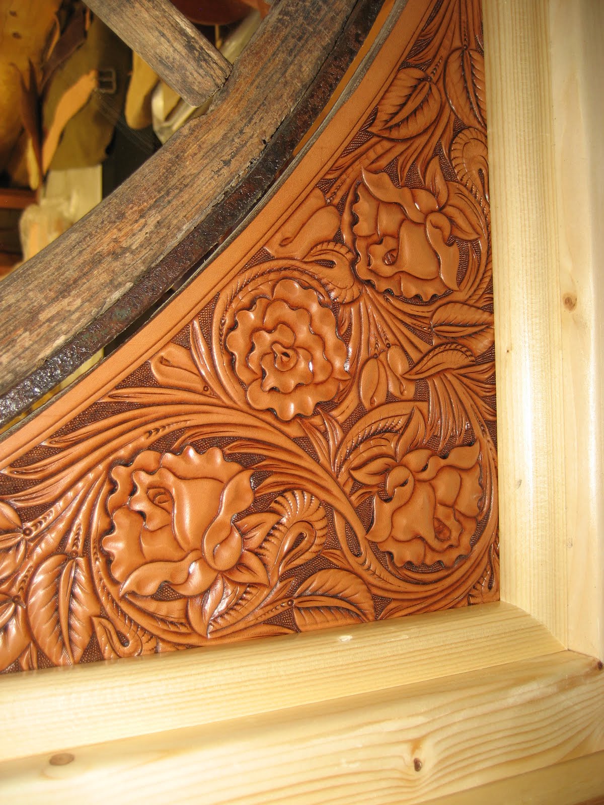 Love Western Tooled Leather Home Goods on Pinterest | Tooled Leather ...