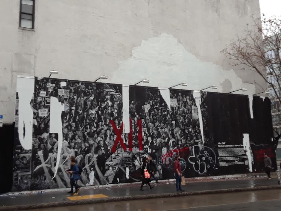 EV Grieve: JR's neglected 'Gun Chronicles' on the Bowery Mural Wall