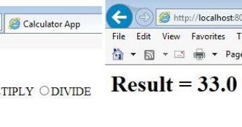 Practical 1A: Create a simple calculator application using servlet.