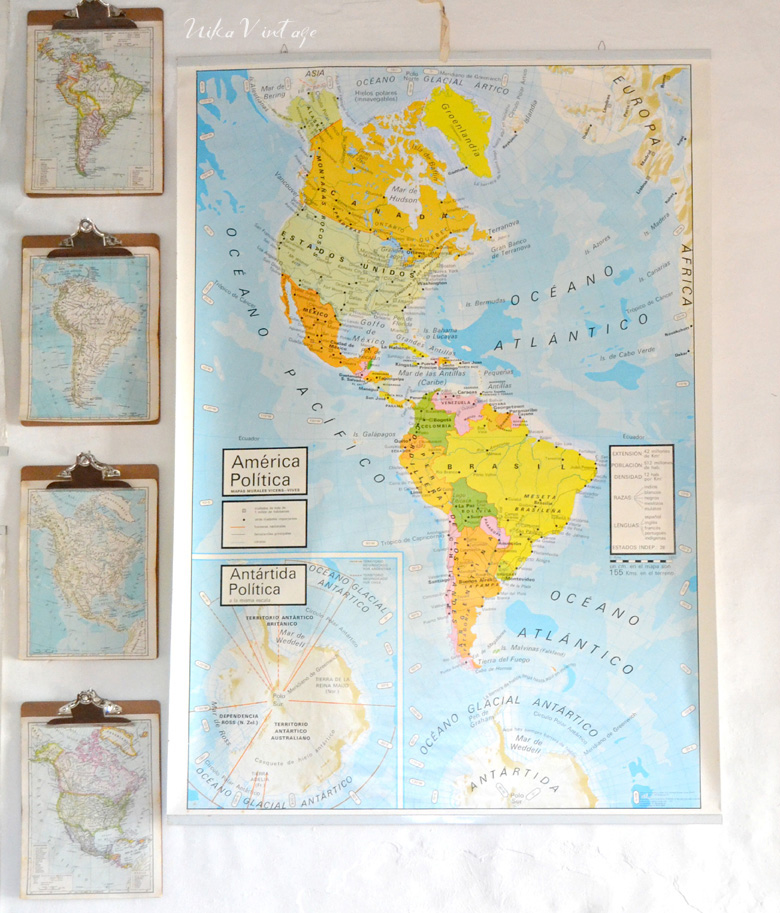 CÓMO DECORAR UN DESPACHO CON MAPAS Y CRASAS | Prueba