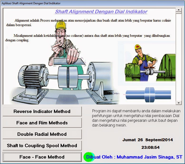 Shaft Alignment Menggunakan Dial Indikator ~ Buku Teknik
