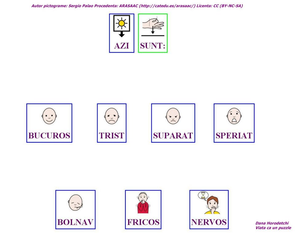 Invatam cu pictograme: Fise cu pictograme