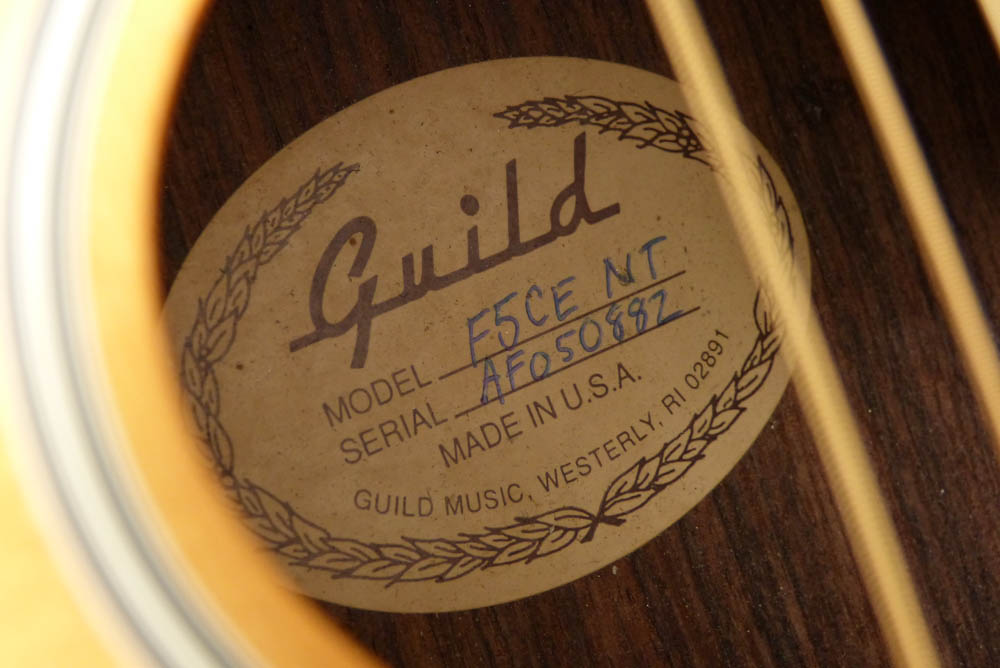 c.1994 Guild F5CE Thinline Jumbo Cutaway Guitar