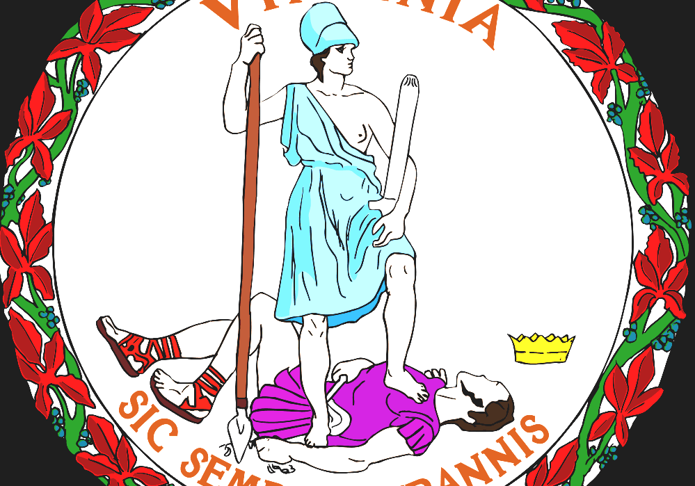 Flag And Seal Of Virginia - Virginia State Seal