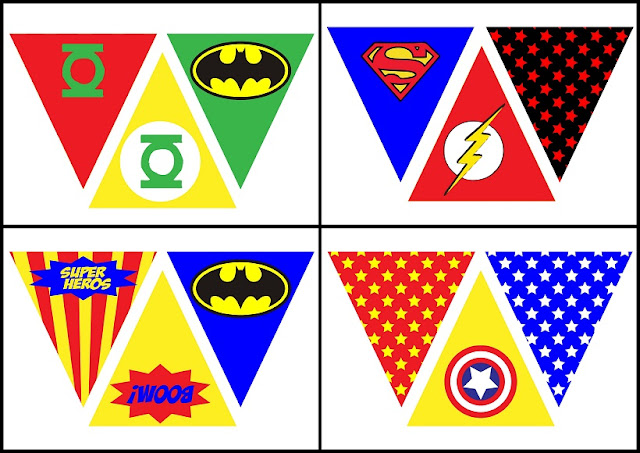 Superheroes: Free Printable Bunting. - Oh My Fiesta! for Geeks