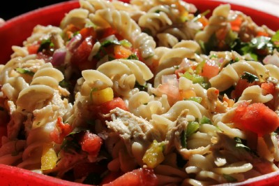 Cookin' with Super Pickle: Watermelon Pico De Gallo Chicken Pasta Salad
