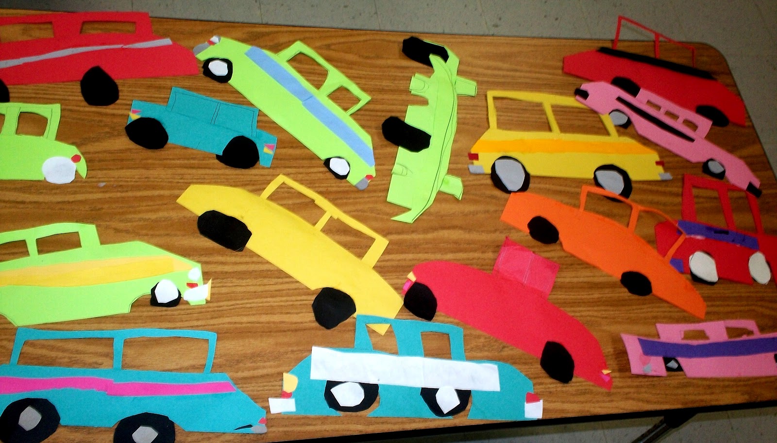Art With Mr. E: Red Grooms Inspired Collage Taxi: 2nd Grade