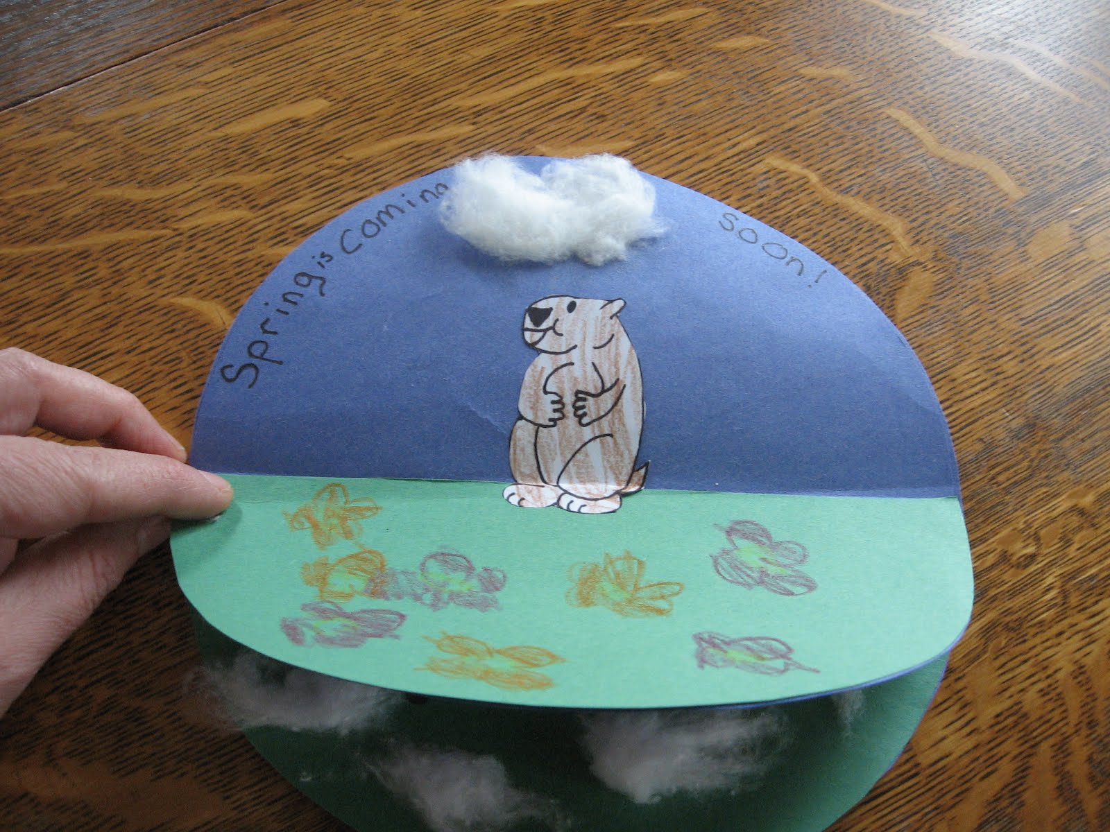 Almost Unschoolers: Groundhog Day Craft