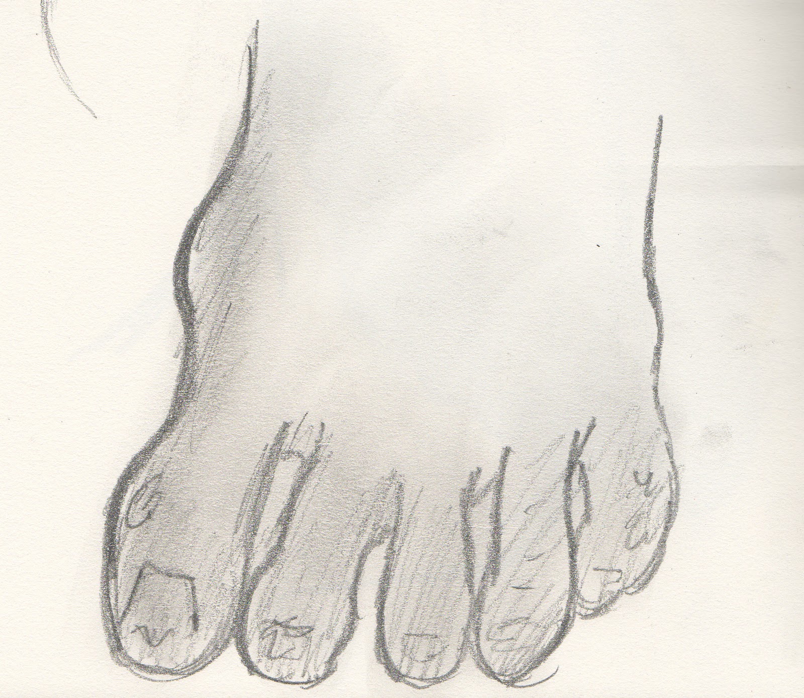 Dancing Shoes - Final Year Film: Damaged feet sketches