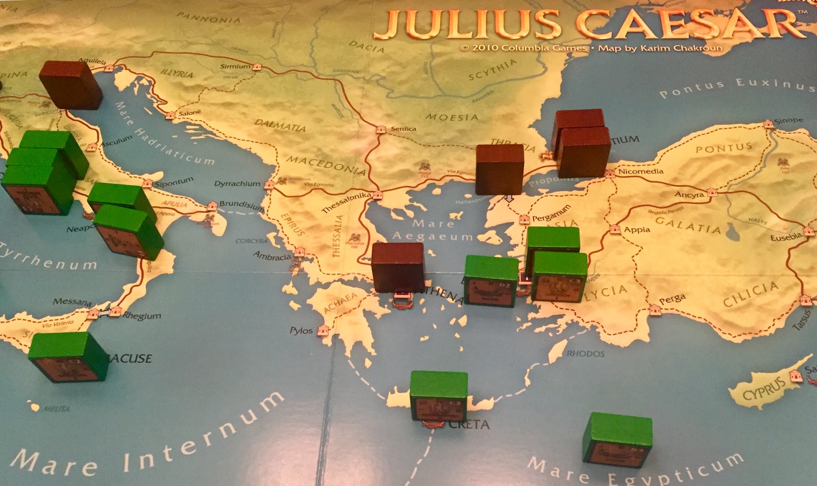 Wargame Blockhead : Crossing the Rubicon with Columbia’s Julius Caesar