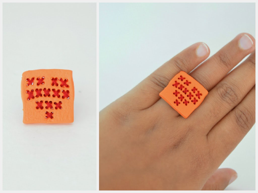 Vikalpah: DIY Embroidered Clay Rings