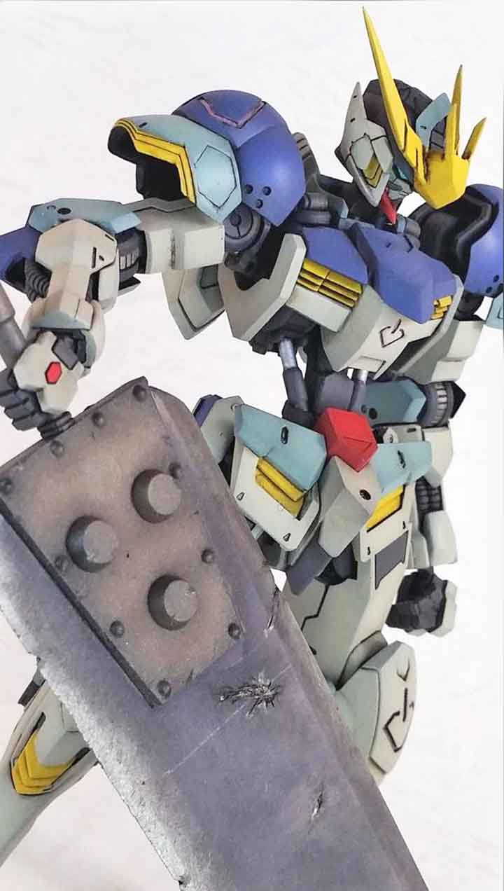 GUNDAM GUY: HG 1/144 Gundam Barbatos Heavy Blade - Customized Build