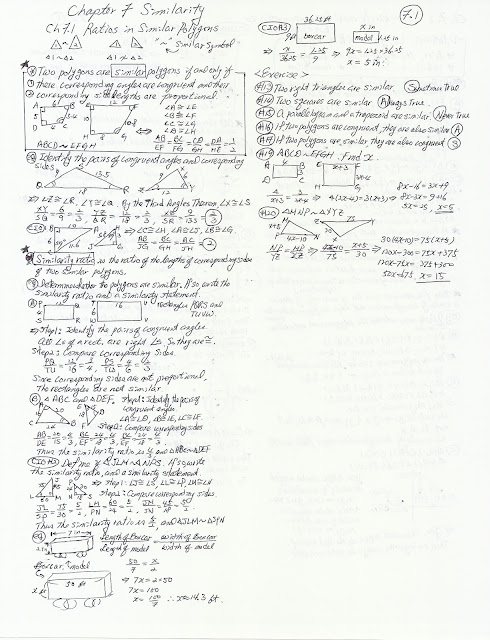Seans Math Page Geometry Class Note Chapter 7 0807