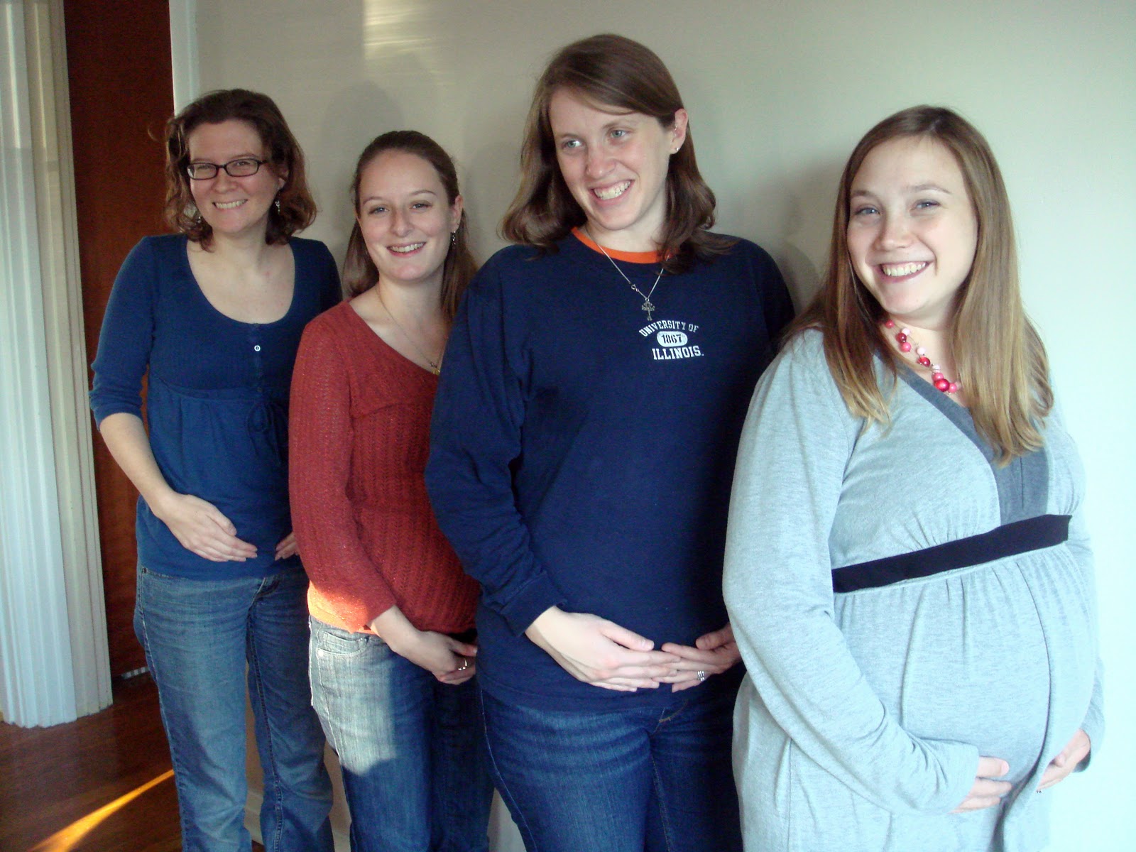 And They Will Become One Flesh: When you get four pregnant ladies together